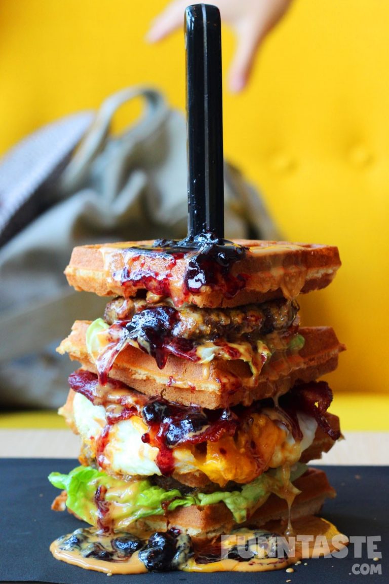 This Café In Damansara Makes The Craziest Waffle Burgers Ever