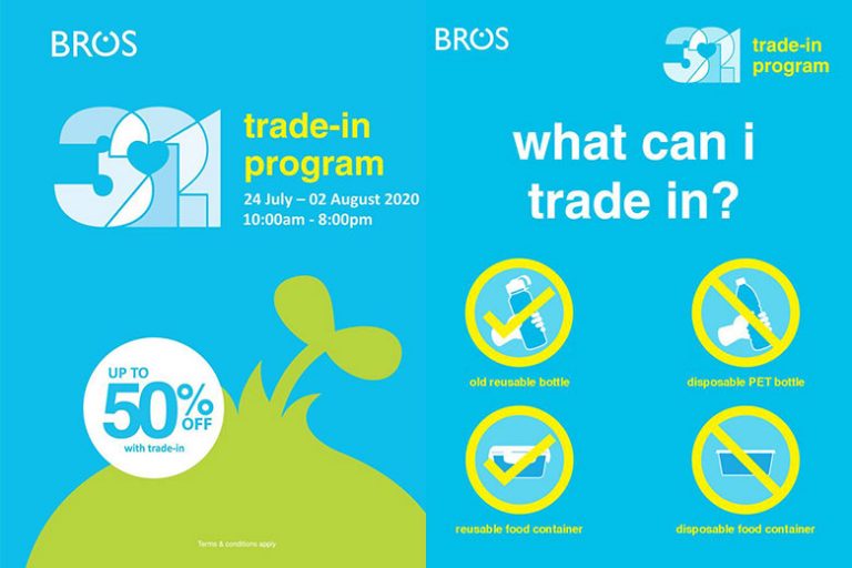 Trade Old Bottle Or Container & Get Up To 50% Off At BROS Trade-in Program